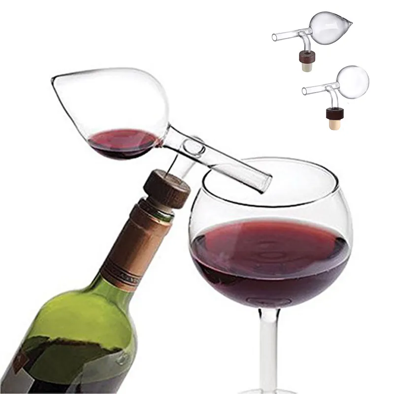 Glass Wine Decanter With Handle & Aerator Pourer Spout Set Professional ...