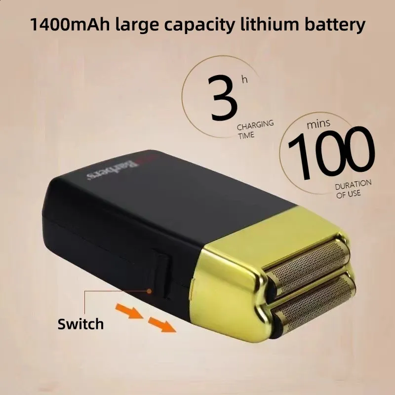 Professional 11000 RPM POP Barbers P620 Electric Double Foil Double ...