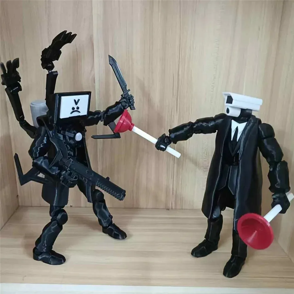 3D Printed Skibidi Revenge Knife Chain TV Man Toilet Man Slightly ...