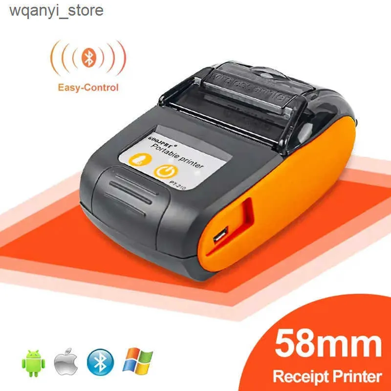 Portable 58mm Thermal Receipt Printers Near Me Wireless Bluetooth For Small Business Compatible ...