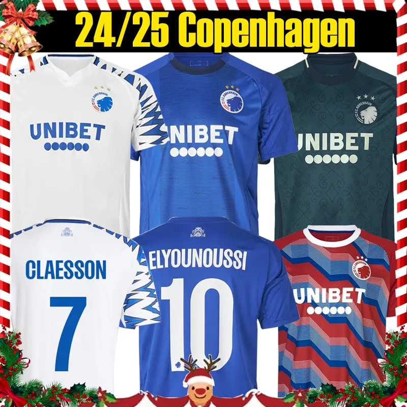 FC Copenhagen Fans Version ELYOUNOUSSI #10 16 White Gold & Blue Home ...