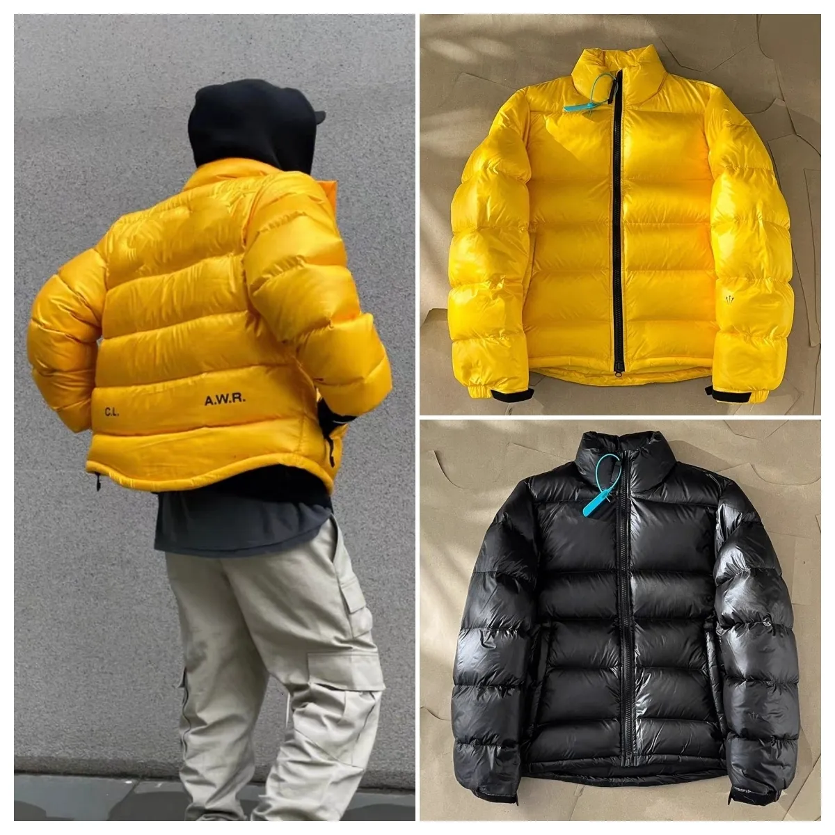 NOCTA Puffer Jacket | Mens Winter Coat Shiny Parka, Duck Down ...