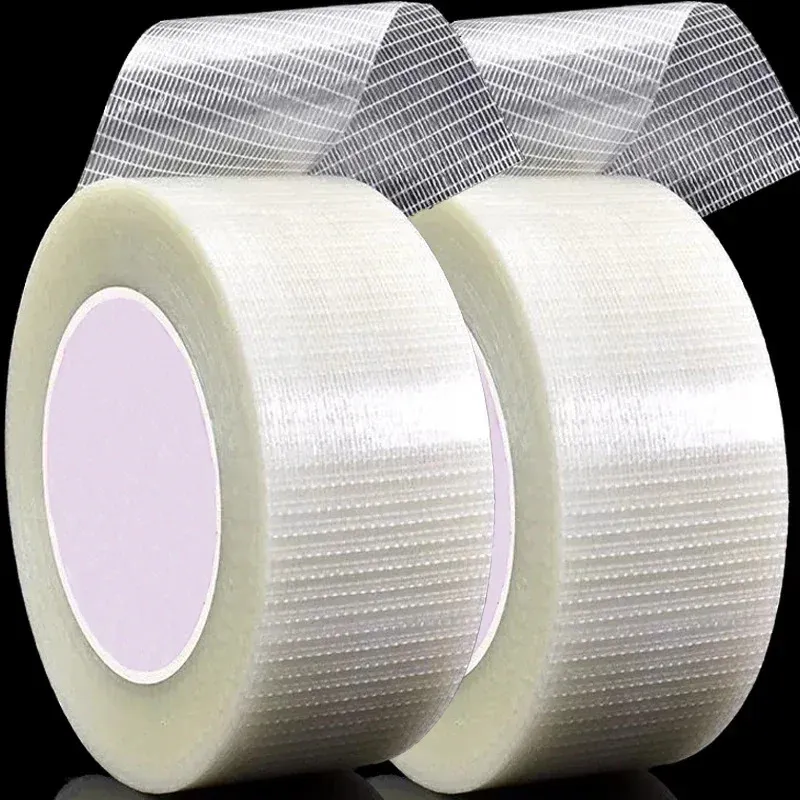 20 Meter Transparent Glass Fiber Adhesive Mesh Tape - Waterproof, High ...