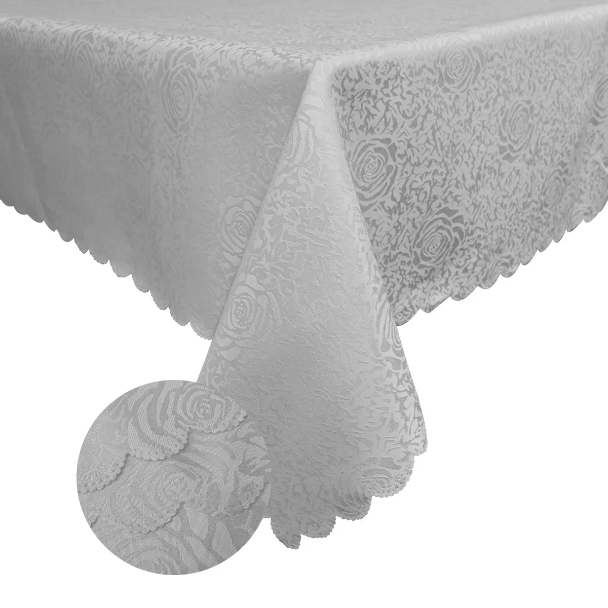 Embossed Texture Tablecloth Solid Color, Durable, Elegant Design For ...