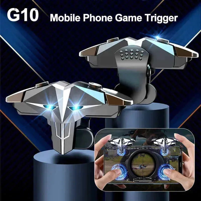 G10 Mobile Game Controller - 4 Finger Trigger, Aim Assist, Free Fire ...