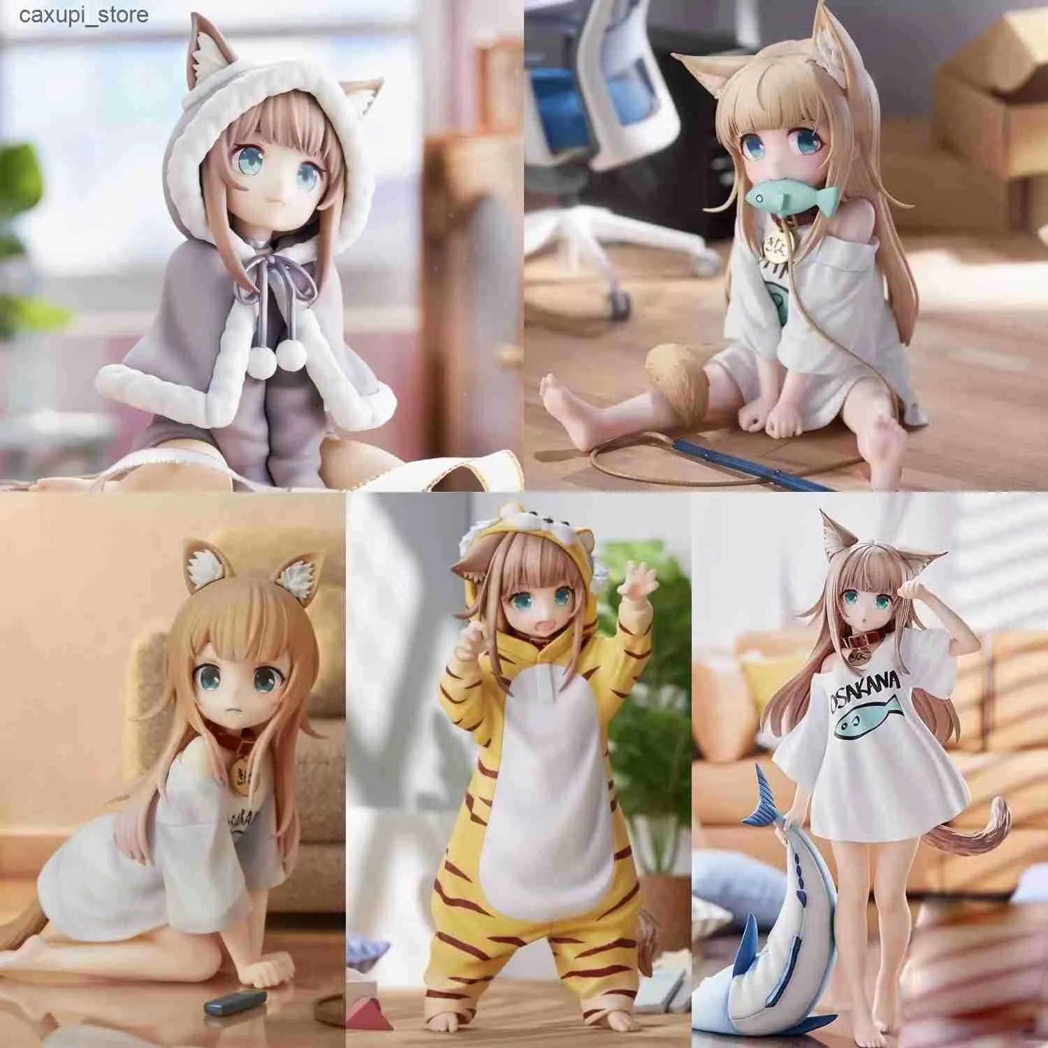 Collectible Anime Girl Action Figure - Posable Cat Girl with ...