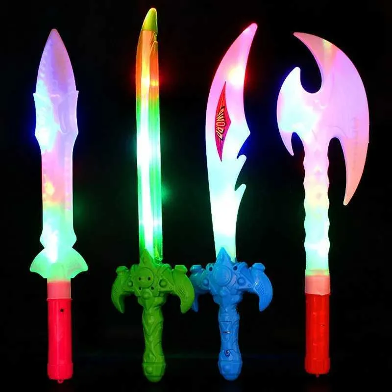 24 Pack LED Luminous Plastic Swords - Flashing Light Up Toys for Kids ...