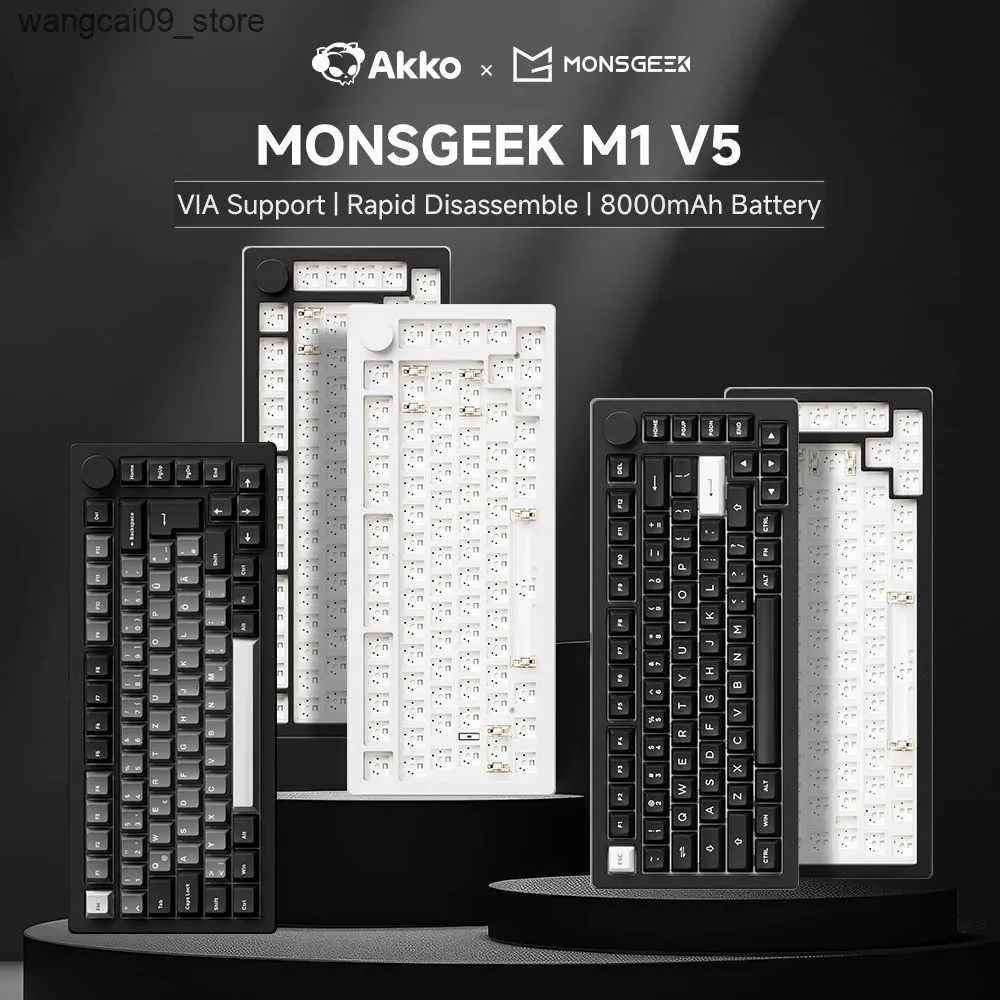 Akko MonsGeek M1 V5 75% Mechanical Keyboard Hot Swap USB RGB Gasket ...