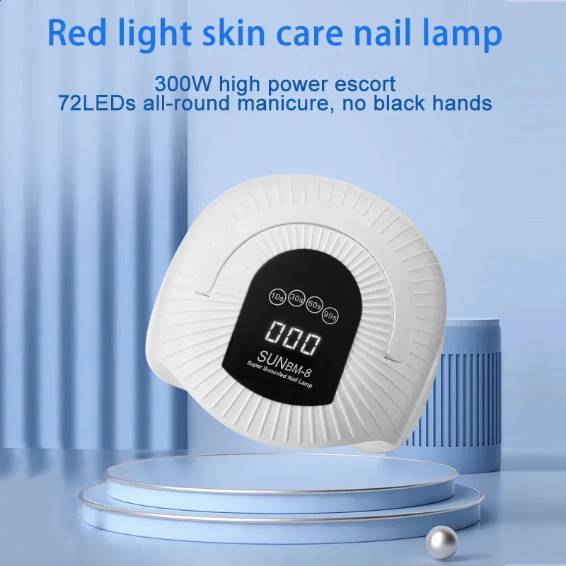 Professional UV LED Nail Dryer Lamp 72 LEDs 6W Fast Curing Gel Polish ...