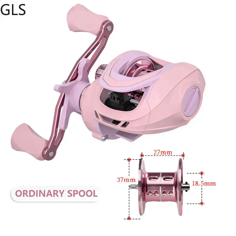 GLS Candy Colored Bait Fishing Reel, 8kg Max Drag, 7.2:1 Gear Ratio ...