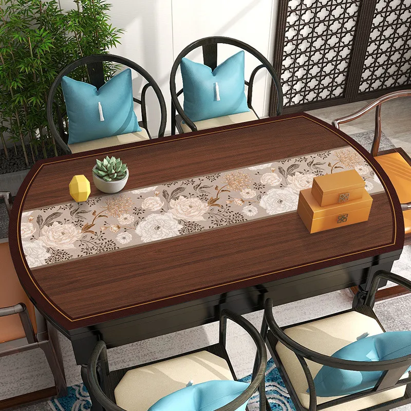 Oval Tablecloth Elegant Long Oval Dining Table Cloth For Extendable ...