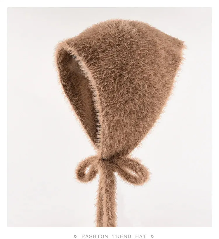 Silk triangular knit scarf for men, plush warm headscarf and necktie ...