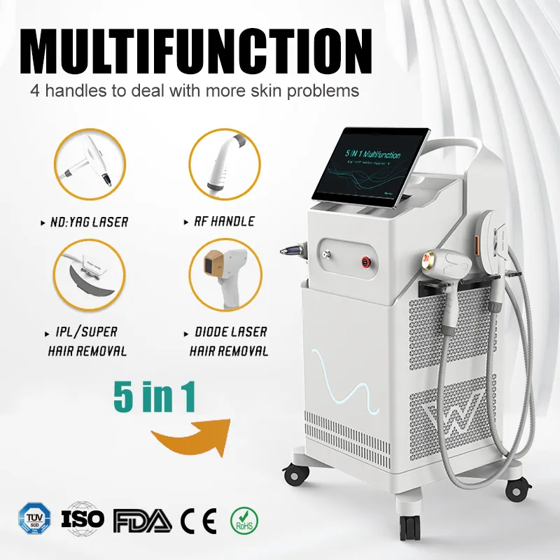 Multifunctional 5 In 1 Rf Body Slimming Machine: OPT IPL Laser Hair ...
