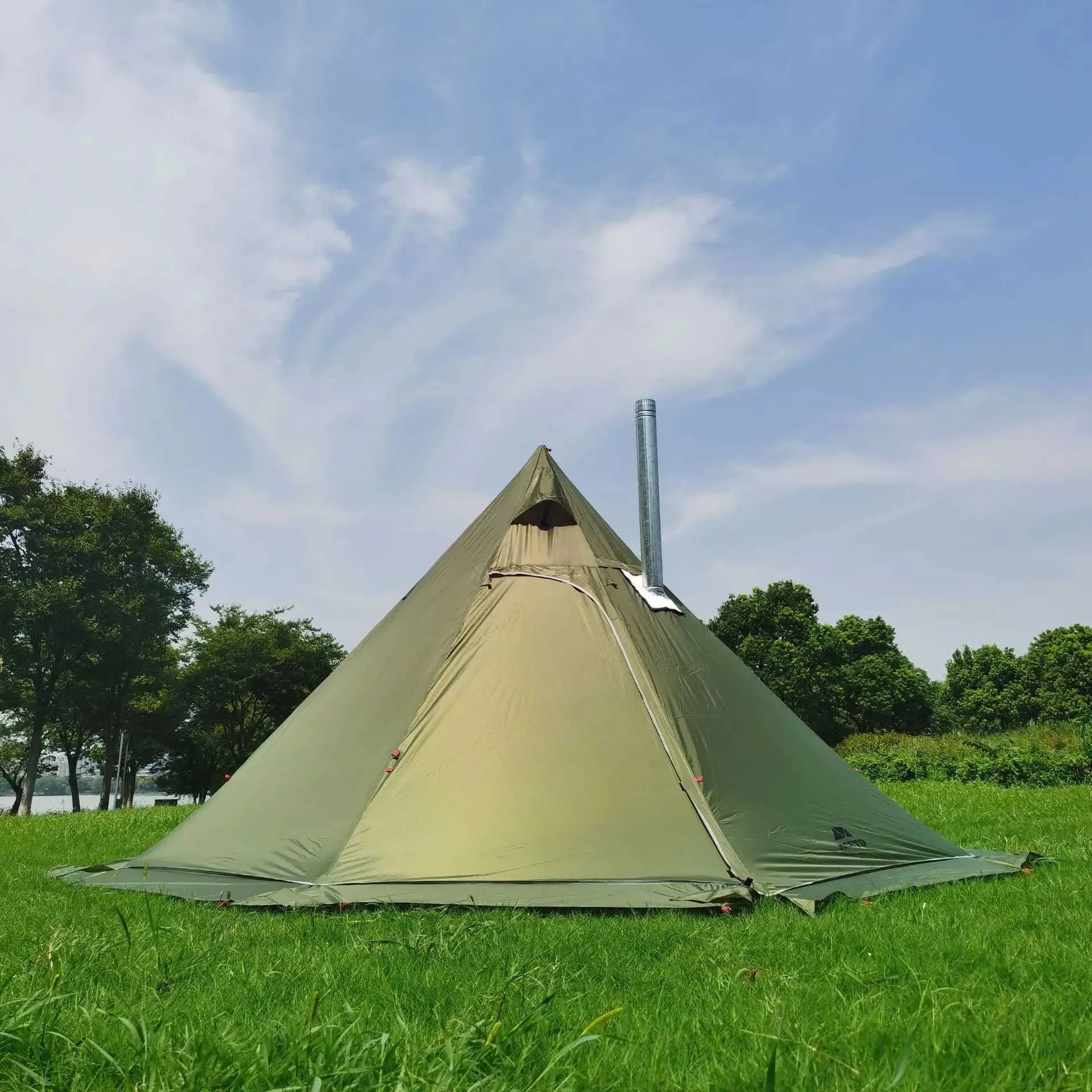 3M Pyid Tipi Teepee Tent Waterproof Camping Tent With Snow Skirt For ...