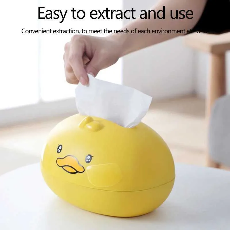 Cute Duck Tissue Box Cover - Creative Paper Holder for Home, Office ...