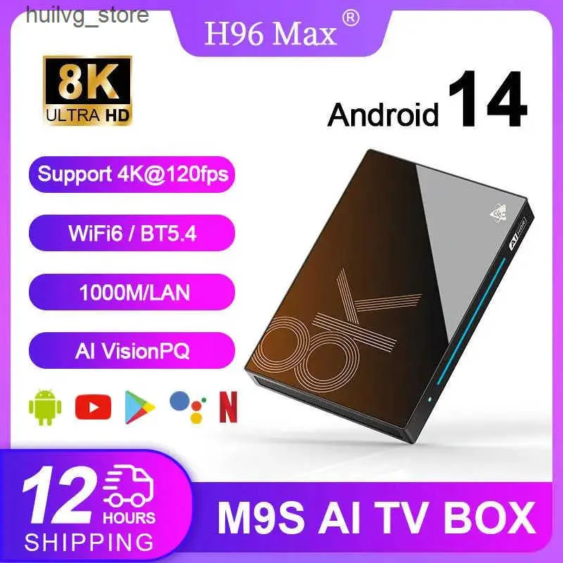 Android 14 Smart TV Box 8GB+128GB, 8K UHD 4K120Hz, AI VisionPQ, WIFI6 ...