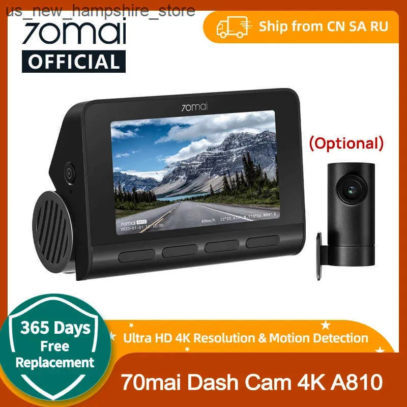 4K Dash Cam with GPS, ADAS & Rear Camera Support - 150° FOV, Motion ...