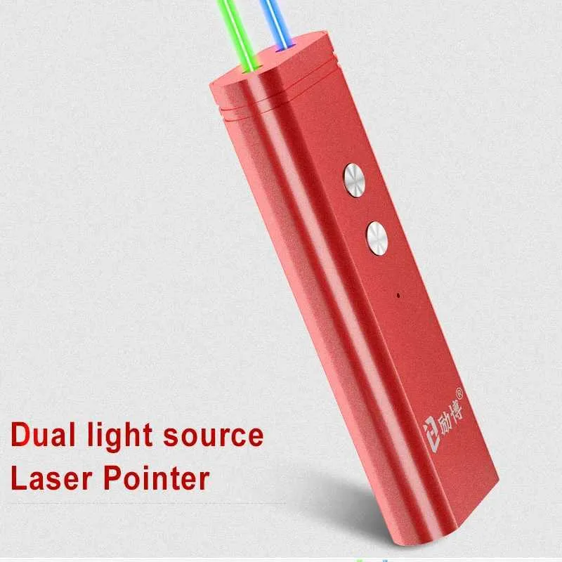 Rechargeable Laser Pointer: Type C Dual 450nm Blue, 532nm Green & 650nm ...