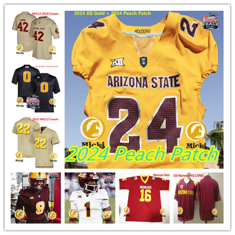 Arizona State Sun Devils Football Jerseys Sam Leavitt, Jeff Sims, Alton ...