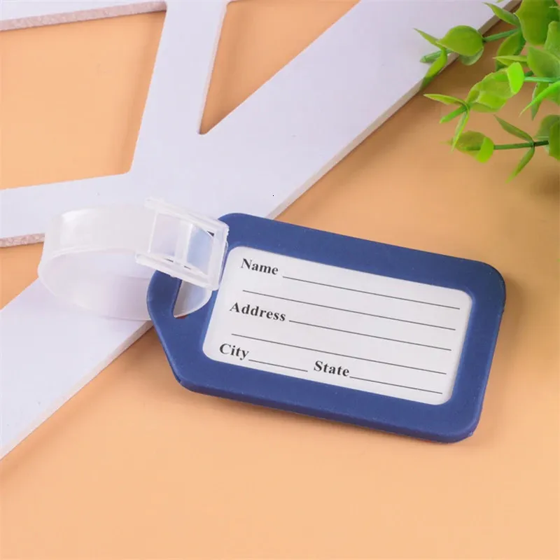 20 Pack Durable Plastic Luggage Tags - Personalized Name & Address ID ...