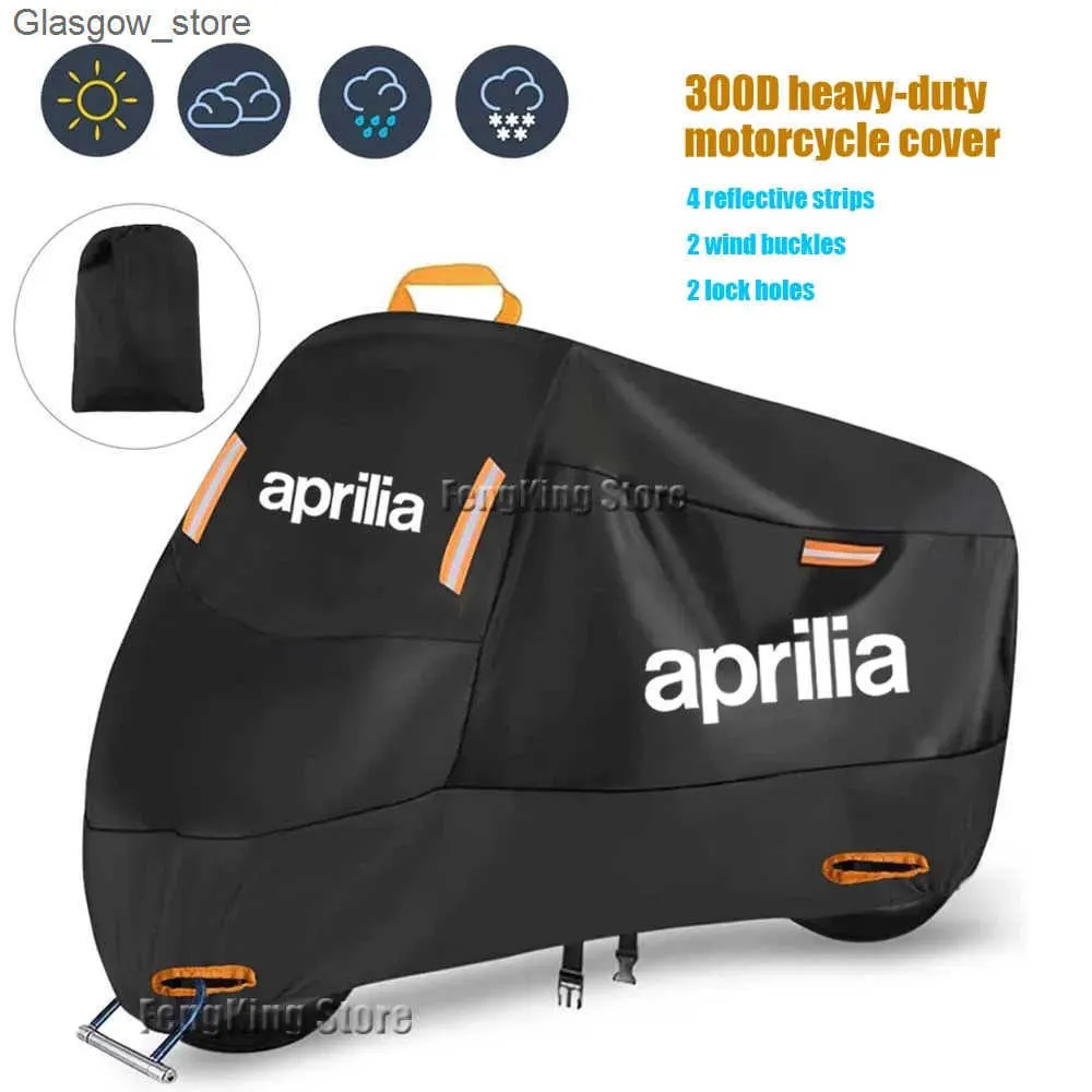 Motorcycle Cover Waterproof Outdoor Scooter UV Protective Rain Cover ...