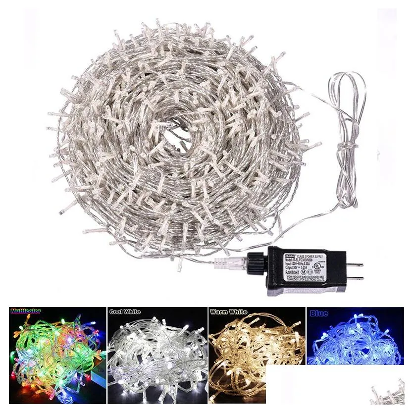 800 LED 40m Fairy Lights 100M, 8 Modes, Waterproof, Perfect For Indoor ...