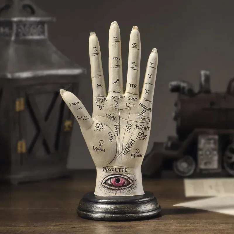 Hand Of God Palmistry Statue Devil Hand Figurine Demonic Hand Halloween ...