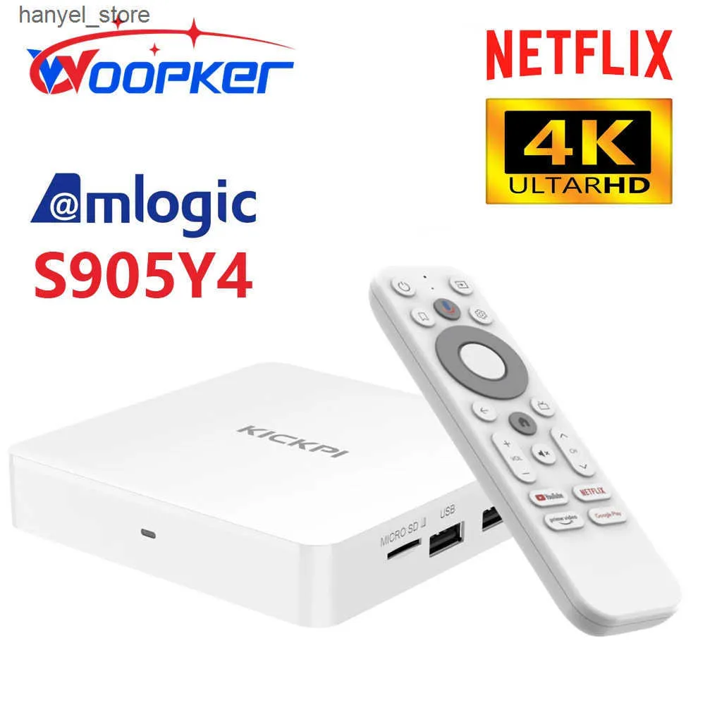 Woopker TV Box KICKPI KP1 Android 11 Google Netflix Certification 4K Microsoft Media Player With ...