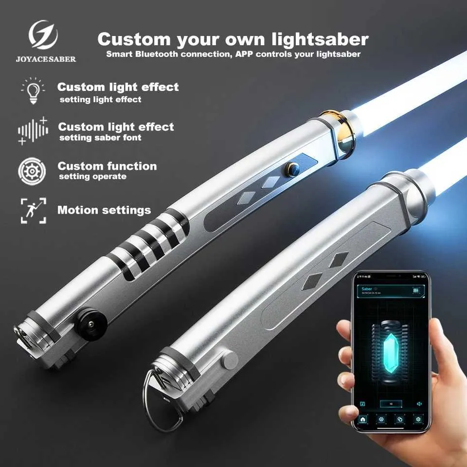 Metal Lightsaber Hilt Pixel Laser Sword Heavy Dueling Luminescence ...