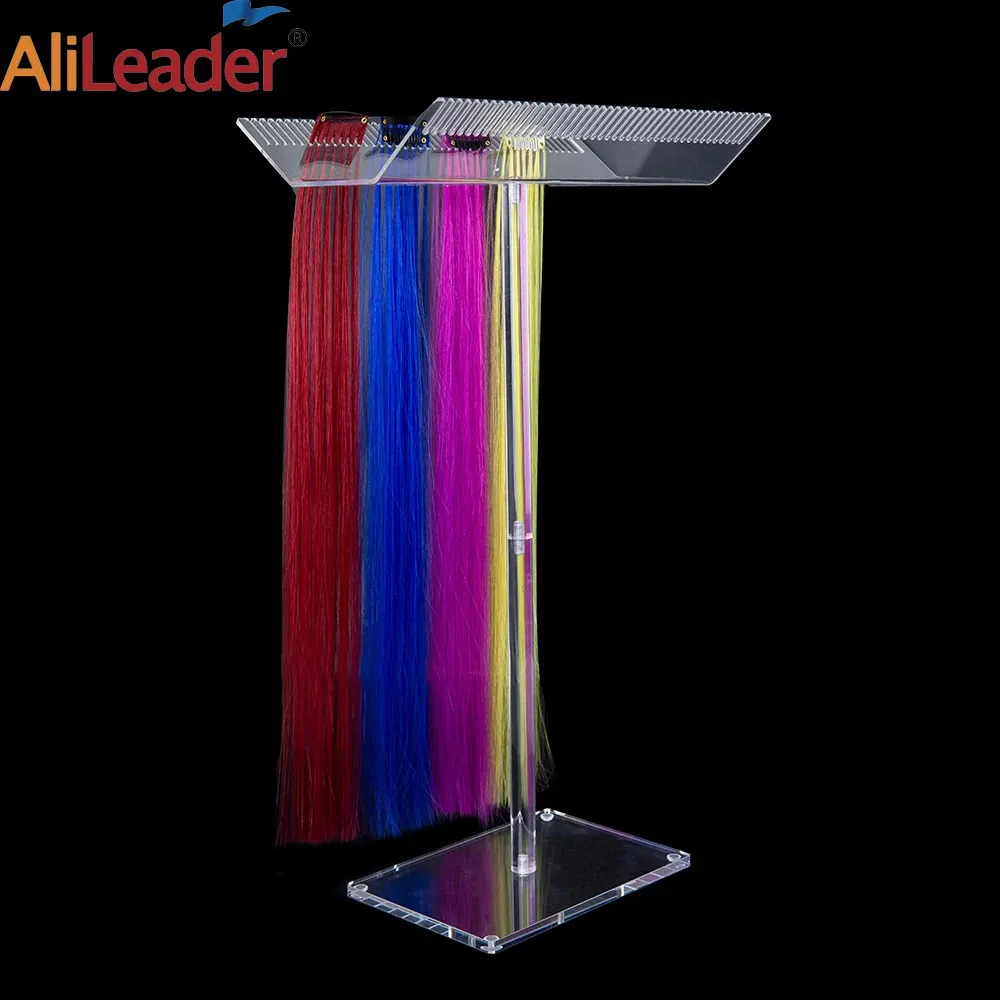 Acrylic Hair Extensions Display Stand - Salon Hairpiece Holder, Bulk ...