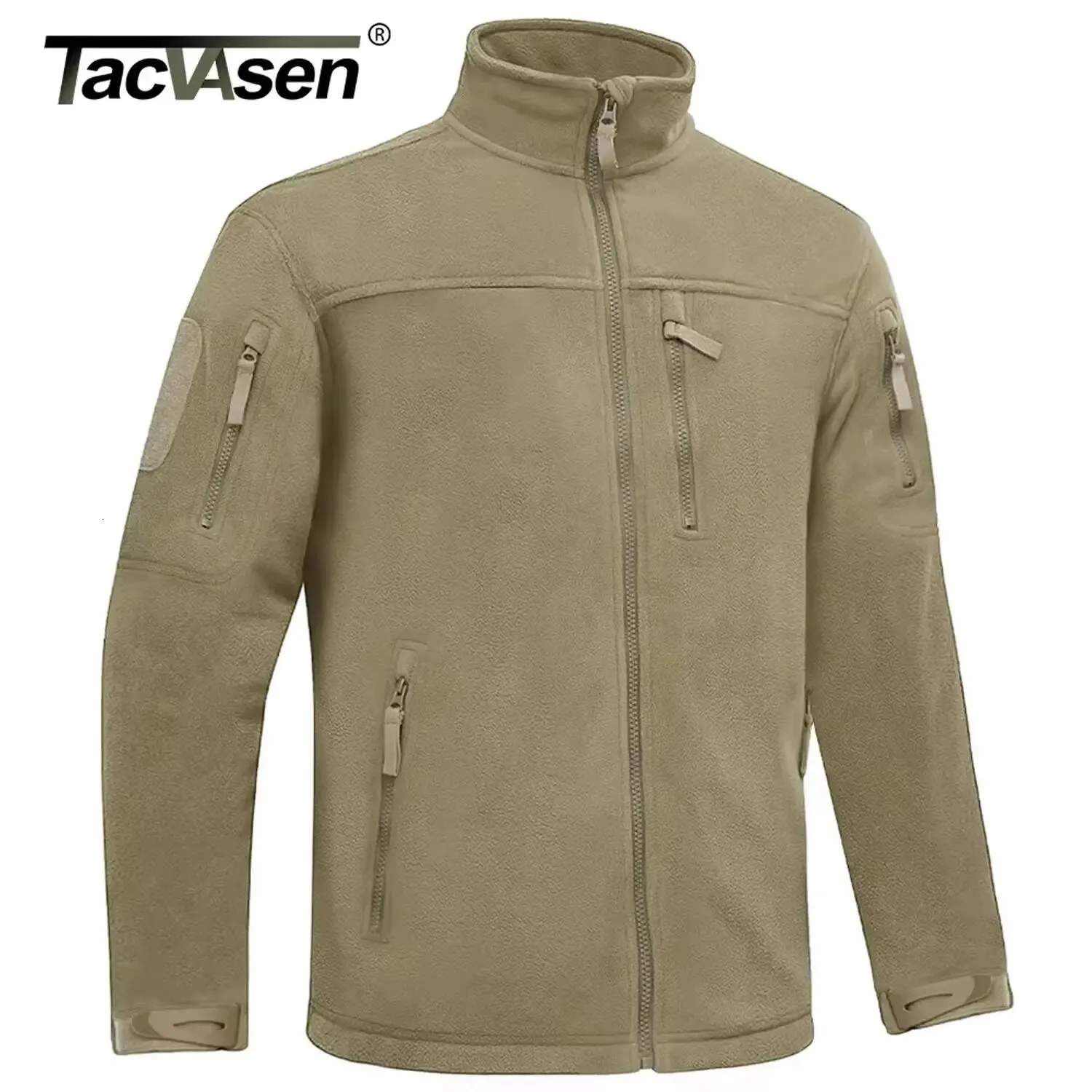 TACVASEN Winter Wool Knit Jacket Mens Full Zipper Windproof Work Jacket ...