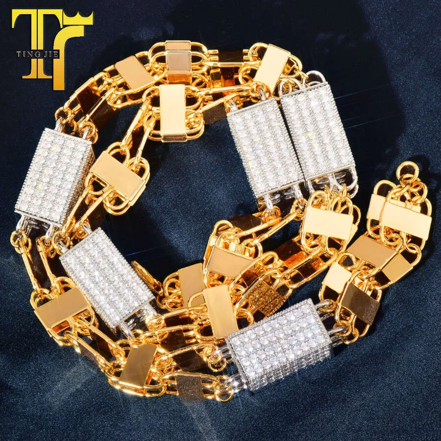 Hip Hop Fashion Square Box Chain Gold Plated Necklace Flipkart With ...