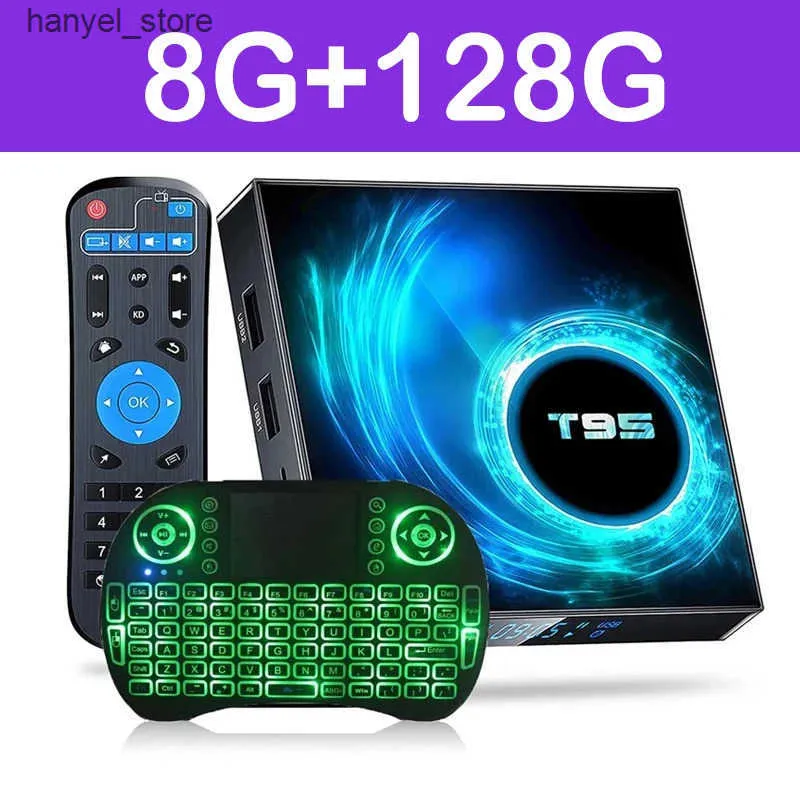 T95 Android 14 85 Smart Tv Box With Ethernet, Dual Wifi 2.4G/5G, Quad ...