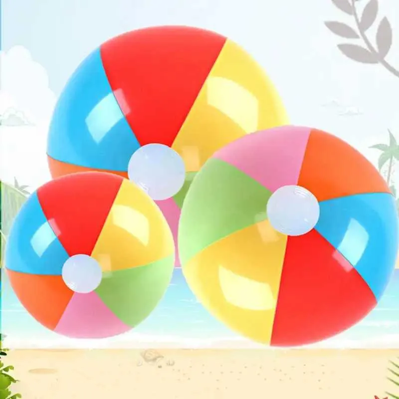Beach Ball Inflatable Rainbow Fun: PVC Inflatable Pool Balls For Summer ...