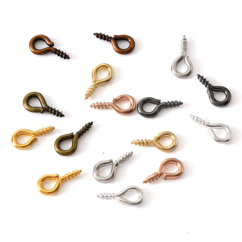 200 Pack Small Screw Eye Pins - 4x8mm & 5x10mm - DIY Jewelry Making ...