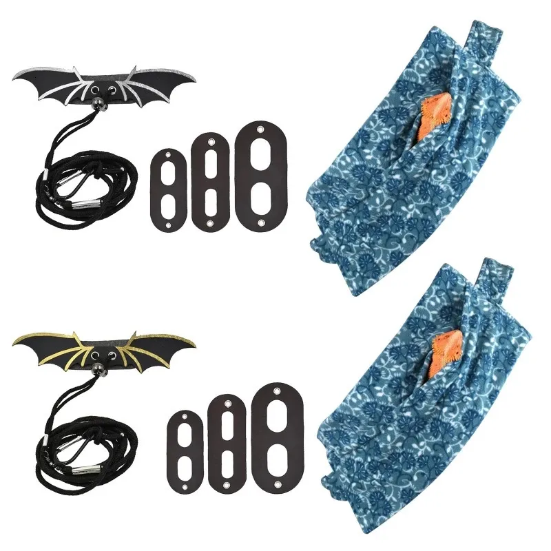 D0AD Sling For Carrier For Bearded Dragons Small Reptiles Harness Leash ...
