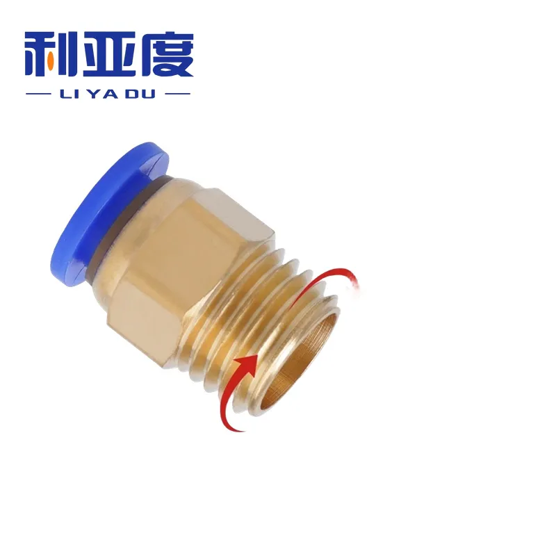 High Quality Metric Male Thread Pneumatic Connector Pneumatic Hose ...