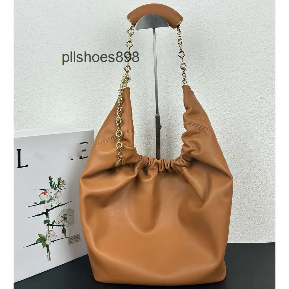 2025 Designer Crossbody Soft Leather Tote With Chain Strap Soft Cowhide ...