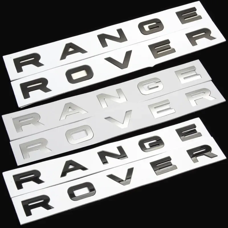 Range Rover: 3D ABS Hood & Trunk Letters Car Brand Badges For L322 ...