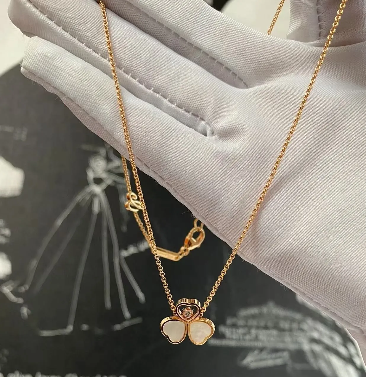 Charming Brand Chop Letter Love Pendant Necklace, Luxury Designer ...