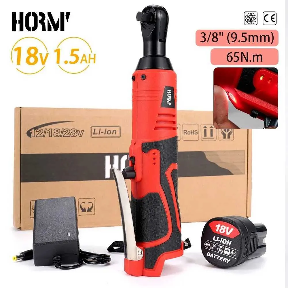 Electric Wrenches Hormy 3/8 Inch Cordless Electric Wrench 65Nm Right ...
