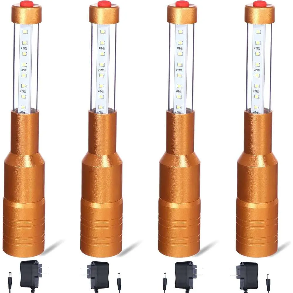 Gold LED Strobe Baton Sparklers - 4 Pack, Handheld Light for Nightclubs ...