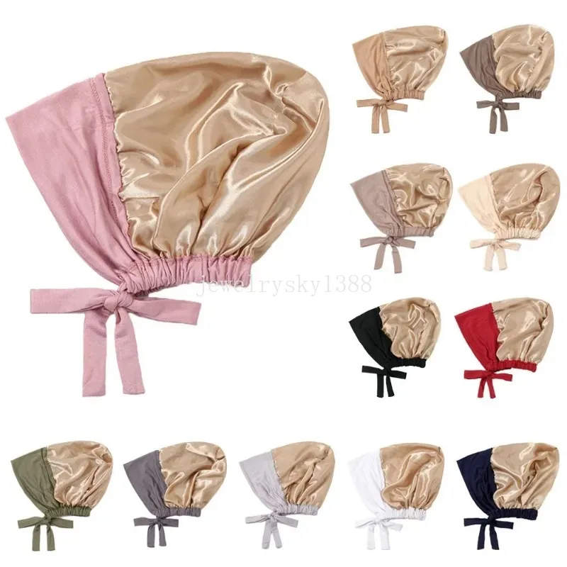 Underscarf Hijab Women Inner Head Scarf Yarn Dyed Modal Plain Pattern ...
