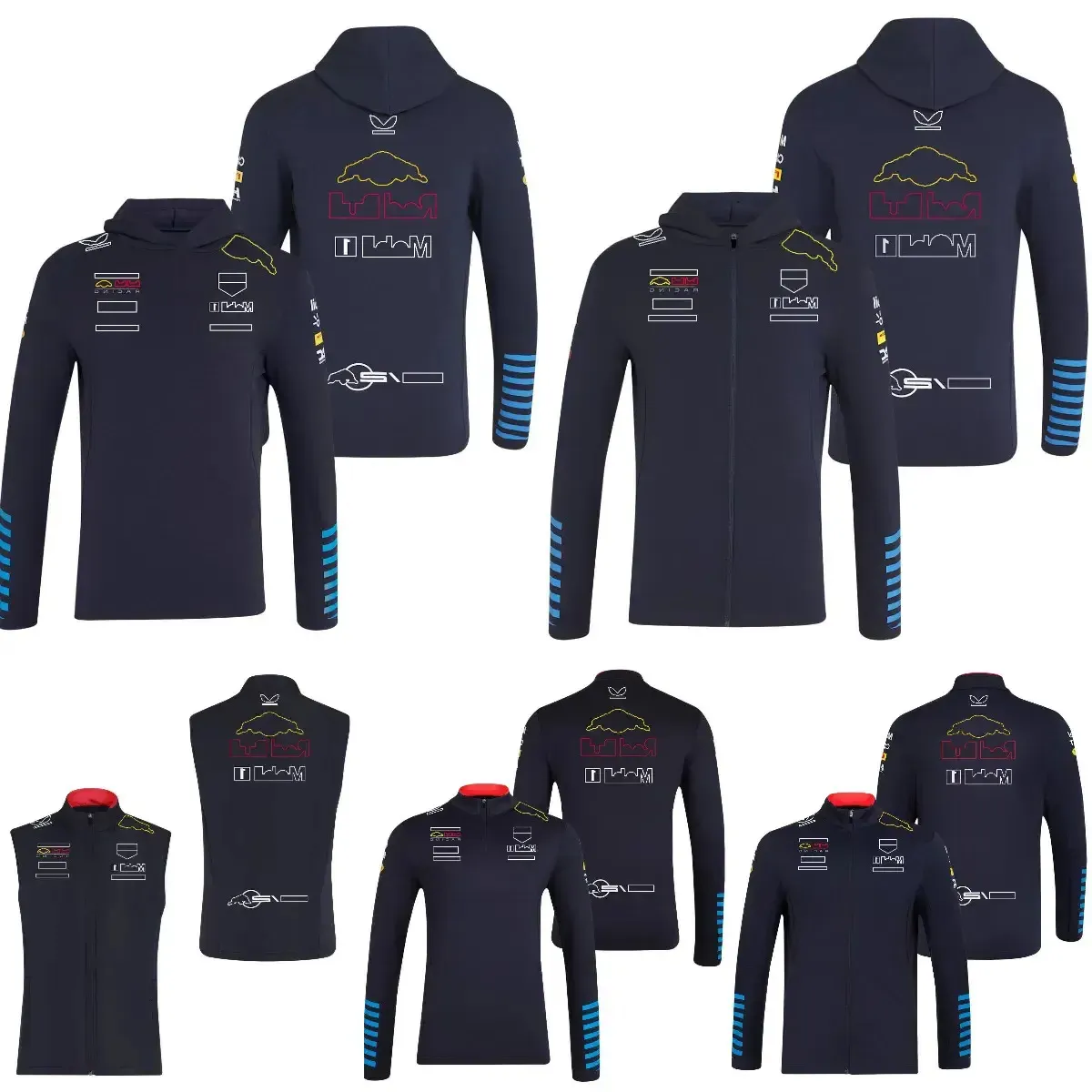 2024 F1 Team Formula 1 Racing Full Length Zip Windbreaker F1 Jacket For ...