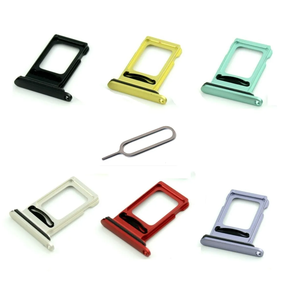 Dual SIM Card Tray for iPhone 11 - Replacement Holder with Eject Pin ...
