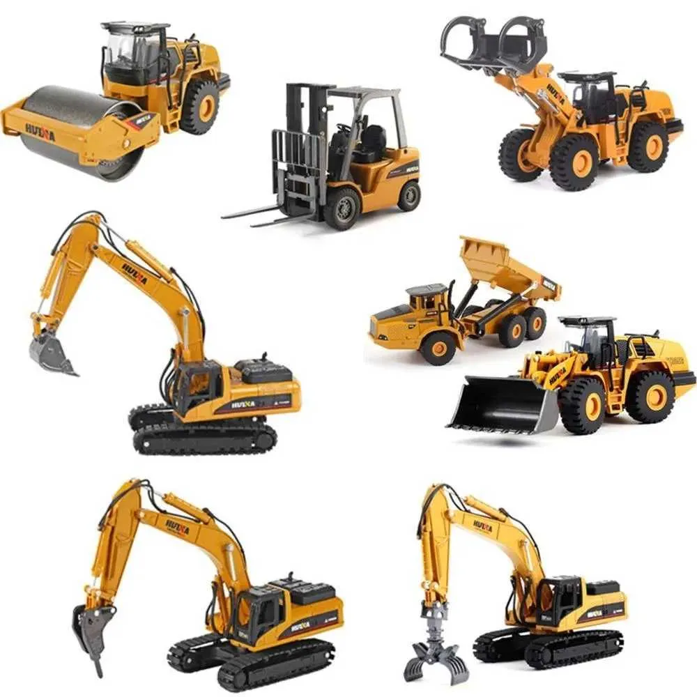 1:50 Scale Metal Construction Vehicle Models - Excavator, Forklift ...