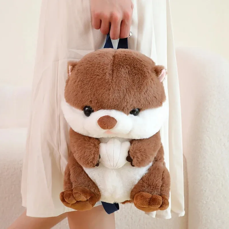 Highland Cow Otter Seashell Plush Teddy Bear Backpack With Capybara ...
