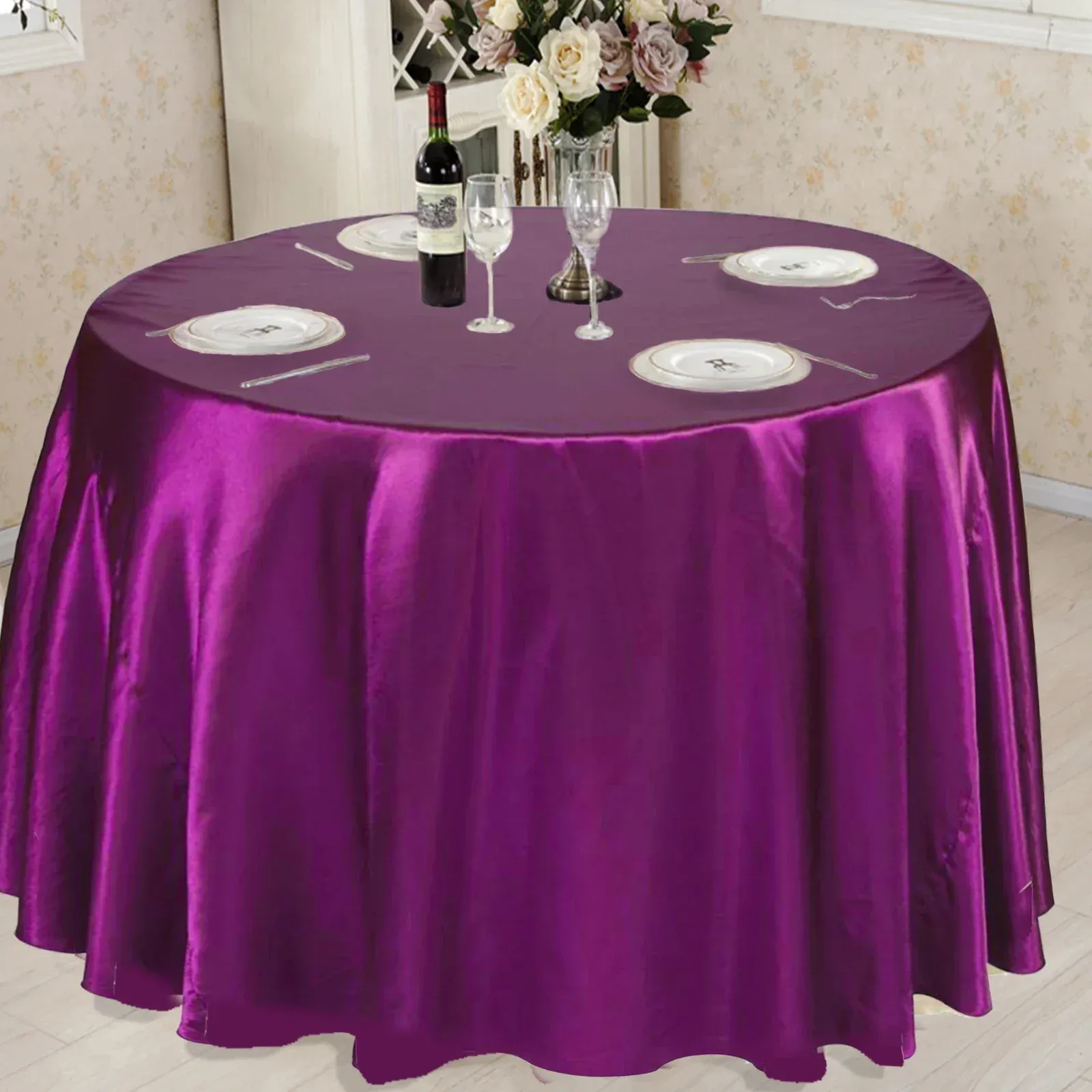 Elegant Polyester Table Cover For Wedding, Banquet & Party Decor ...