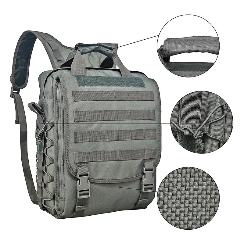 Molle Laptop Bag Tactical Messenger Backpack Corduroy Waterproof for ...