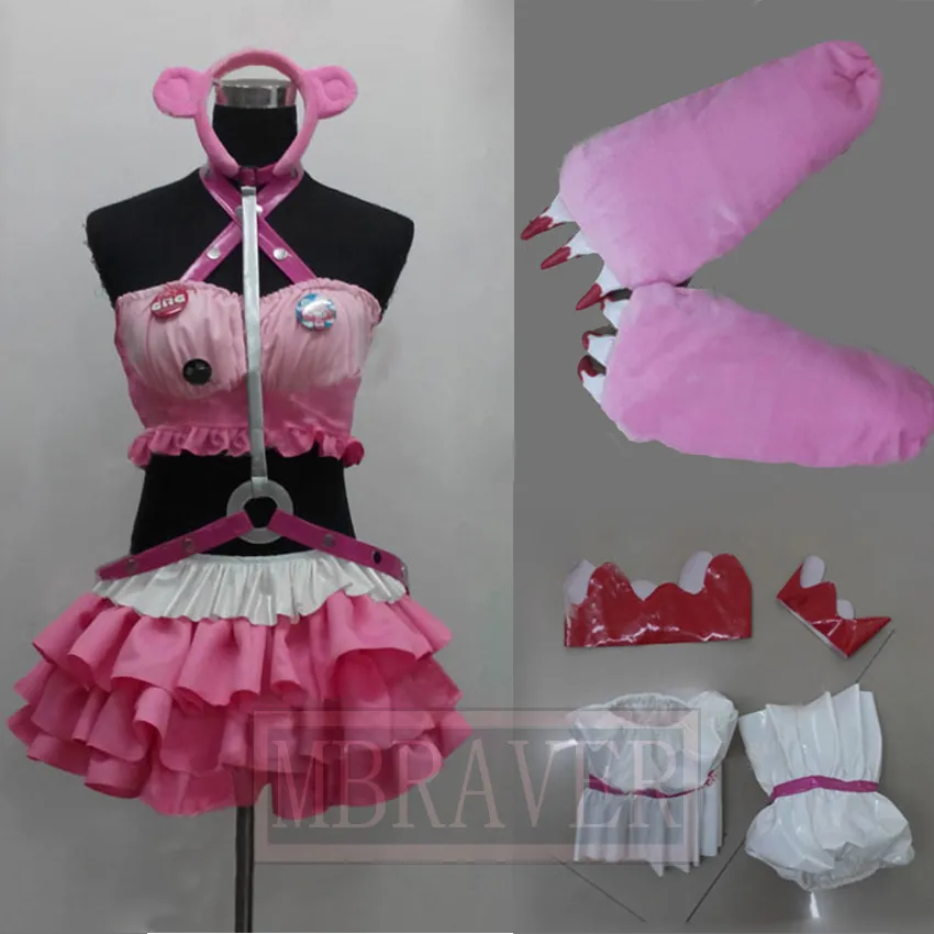 SUPER SONICO GRG Racing Queen Genus Gloomy Bear Cosplay Costume Full ...